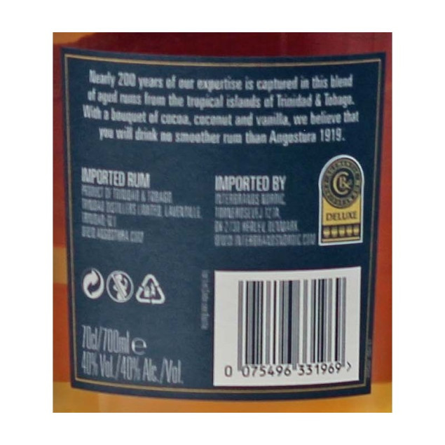 Angostura 1919 Deluxe Aged Blend Rum | Jashopping.de